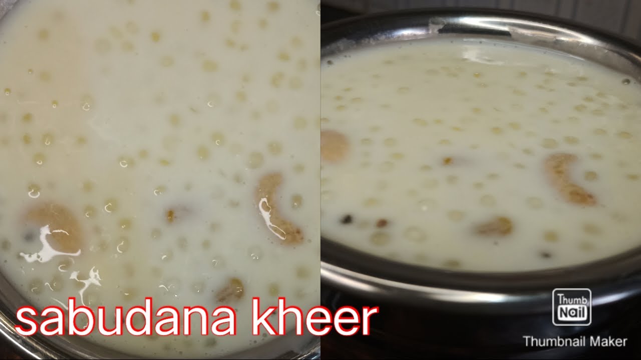 SABUDANA KHEER RECIPE| SABBAKKI PAYASA RECIPE|SAGO PAYASAM RECIPE - YouTube