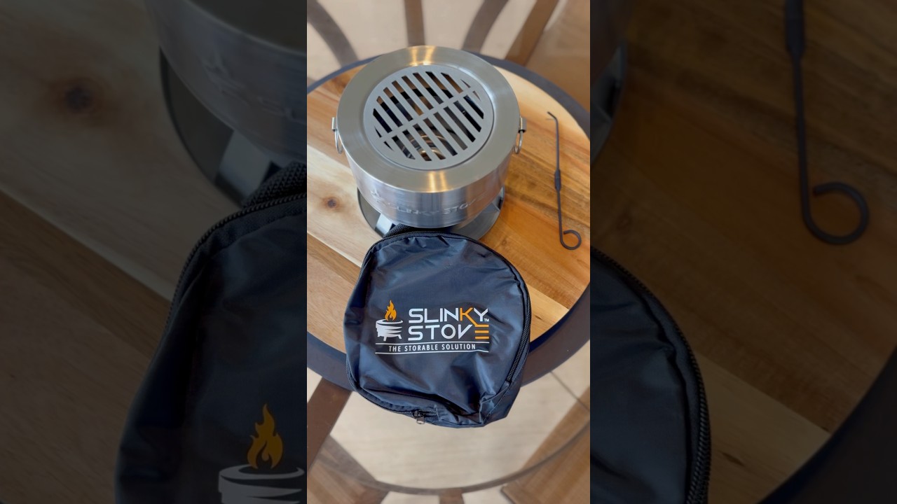 Check out this compact 7” Slinky Stove fire pit! - YouTube