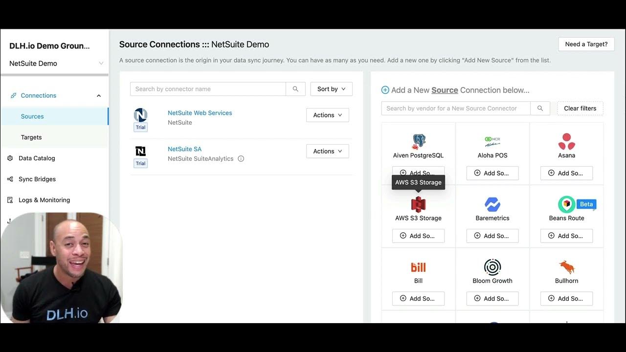NetSuite SuiteQL to Snowflake, Databricks, Teradata, SFTP, EDI using DataLakeHouse.io - YouTube