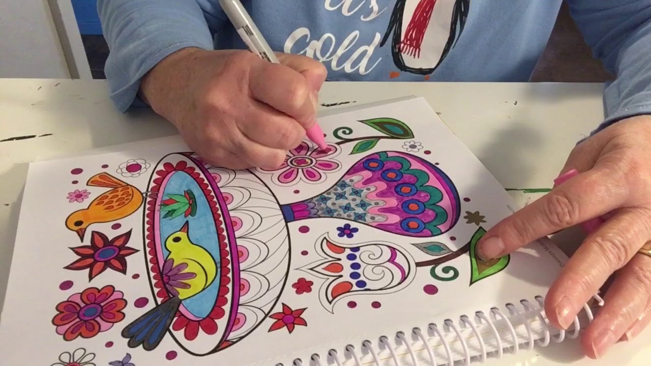Coloring and a chit chat - YouTube