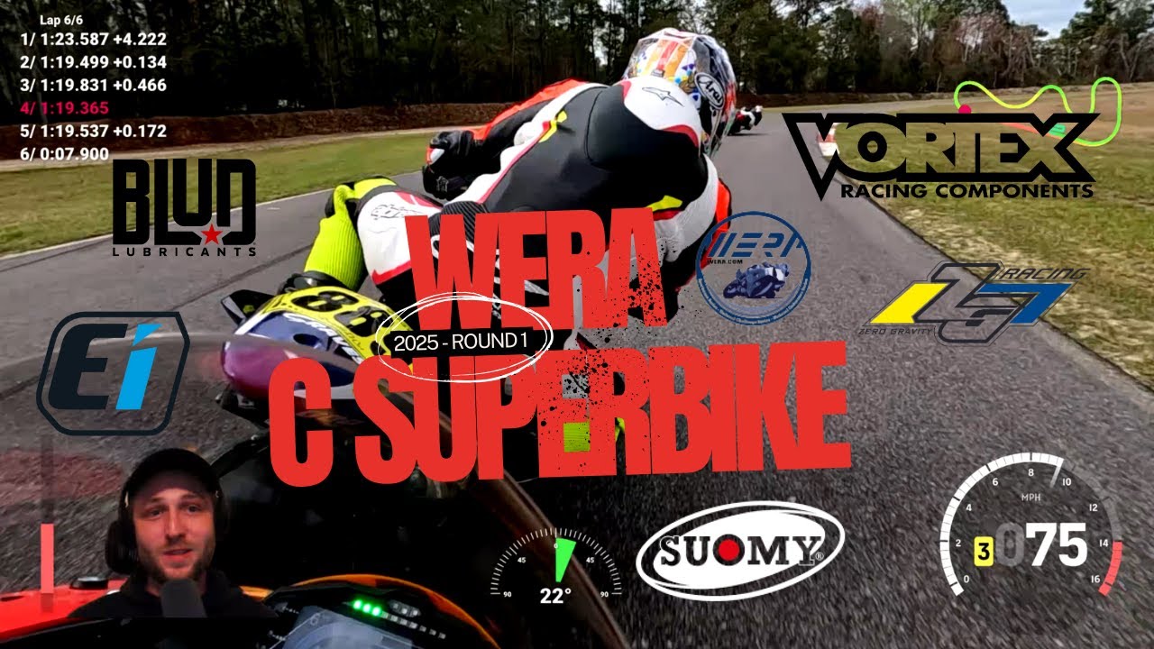 Red Flag and Race Restart | WERA C Superbike at Roebling - YouTube