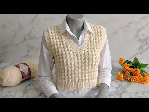 😍 Görenin Hemen yapmak istediği türkan şoray kirpiği  Yelek eşek gözü Modeli🌸 Yelek Modeli  Anlatım