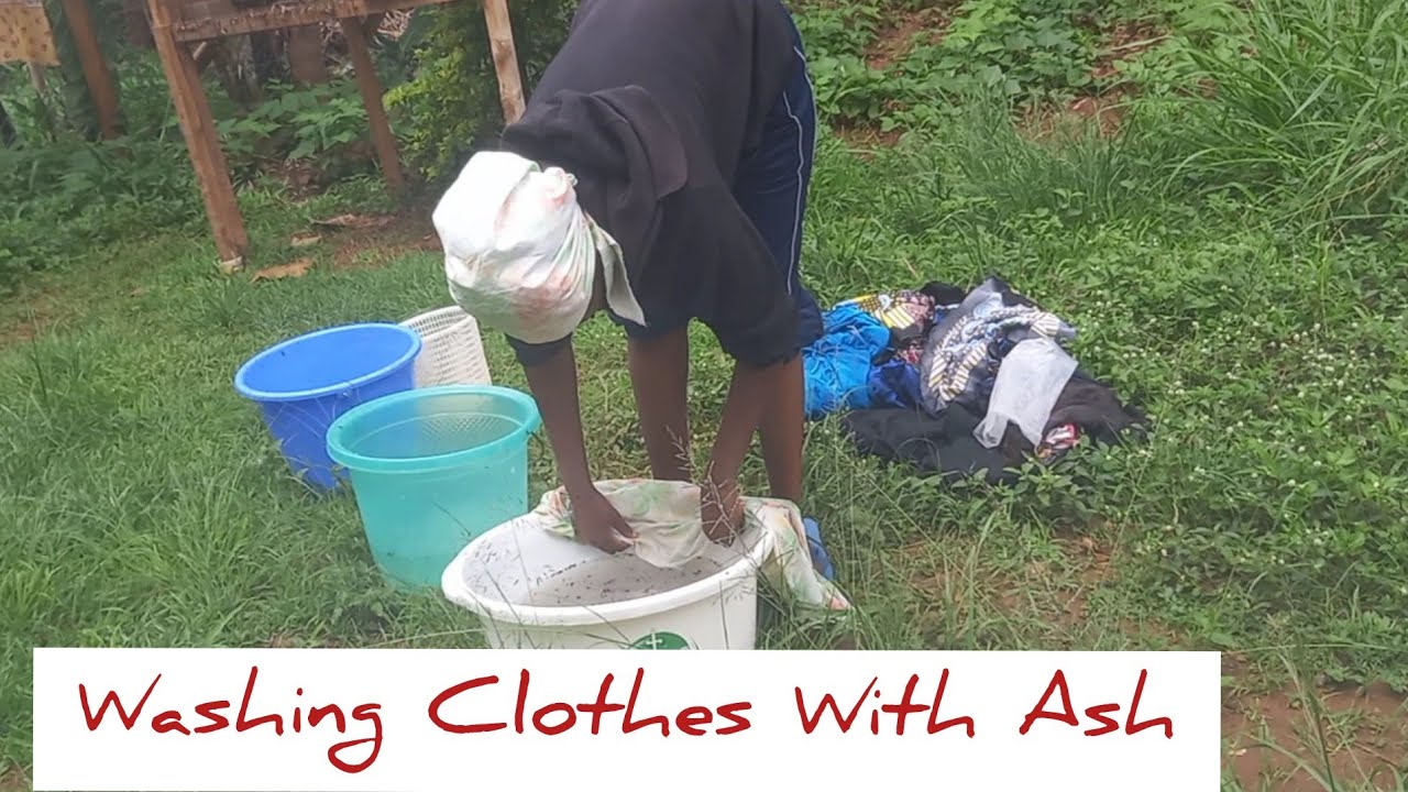 African Village Life// Traditional Way Of Washing Clothes Using Wood ...