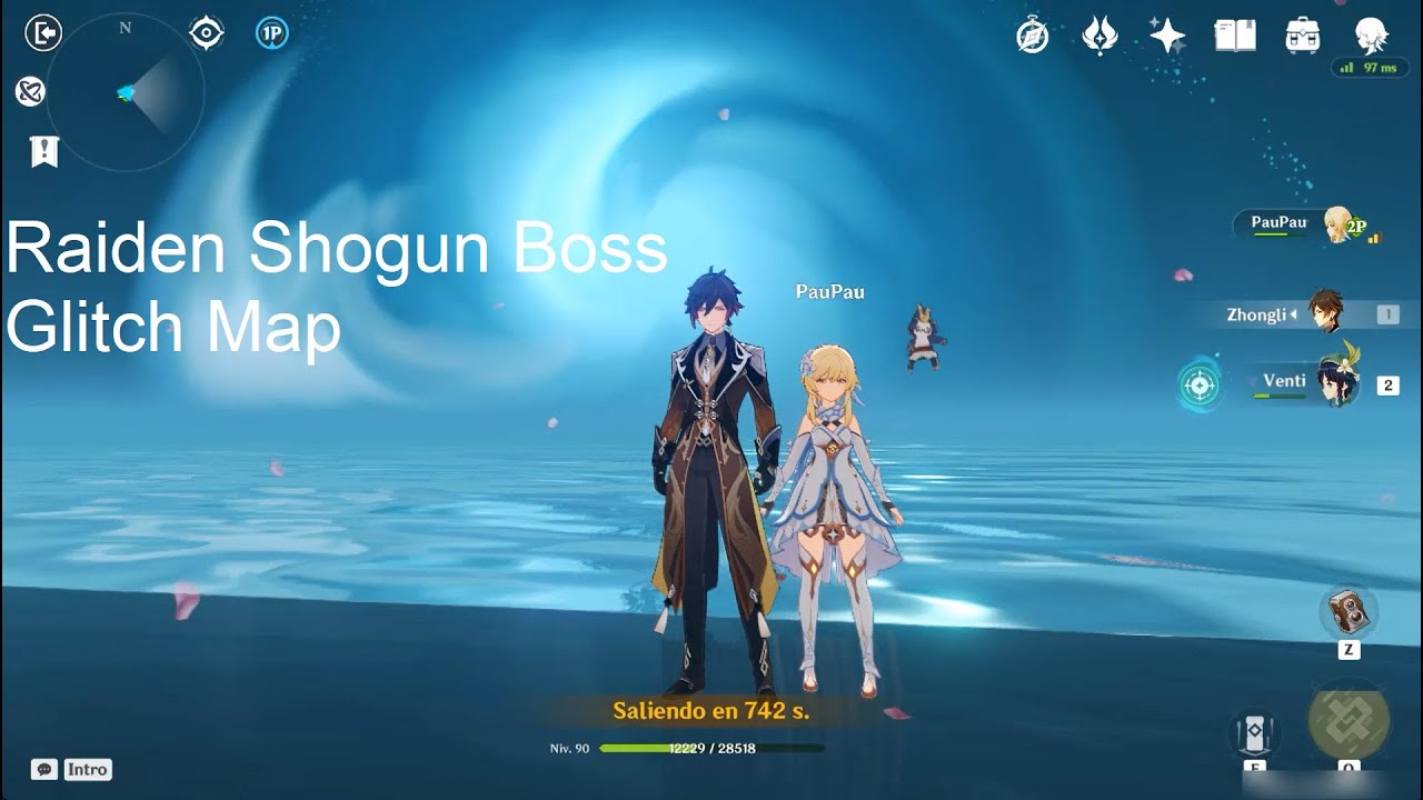 Genshin Impact: Raiden Shogun boss Glitch Map - YouTube