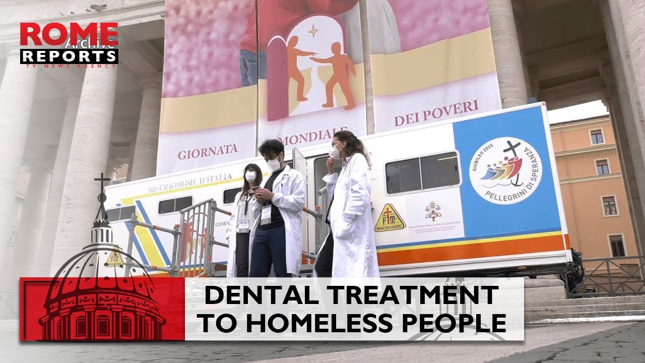 Vatican to provide free dental treatment to homeless people - YouTube