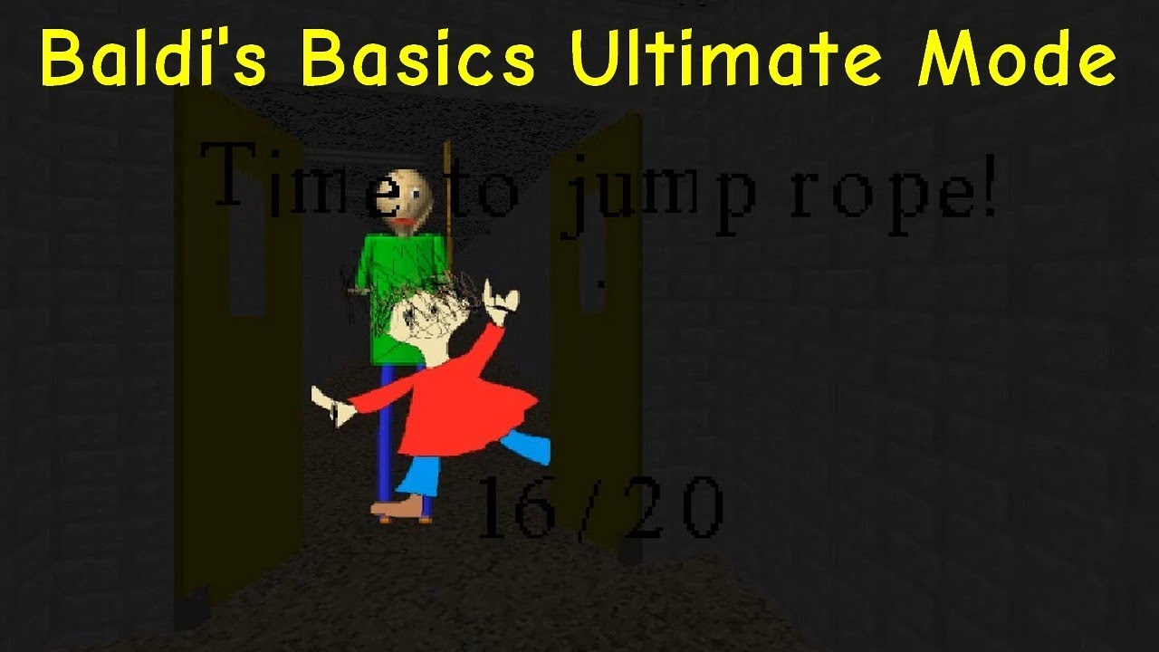 Baldi's Basics Ultimate Mode - Baldi's Basics V1.4.1 Mod - YouTube