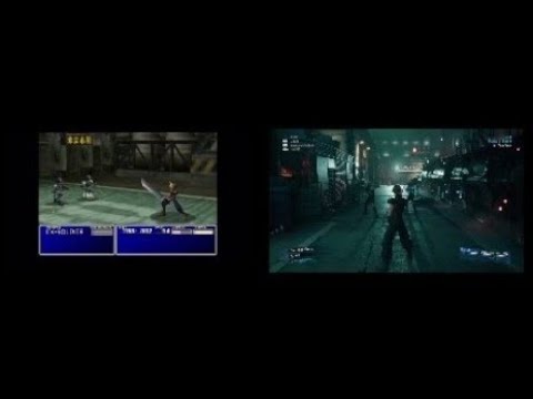 Final Fantasy VII Original vs Remake Best Direct Comparison - YouTube