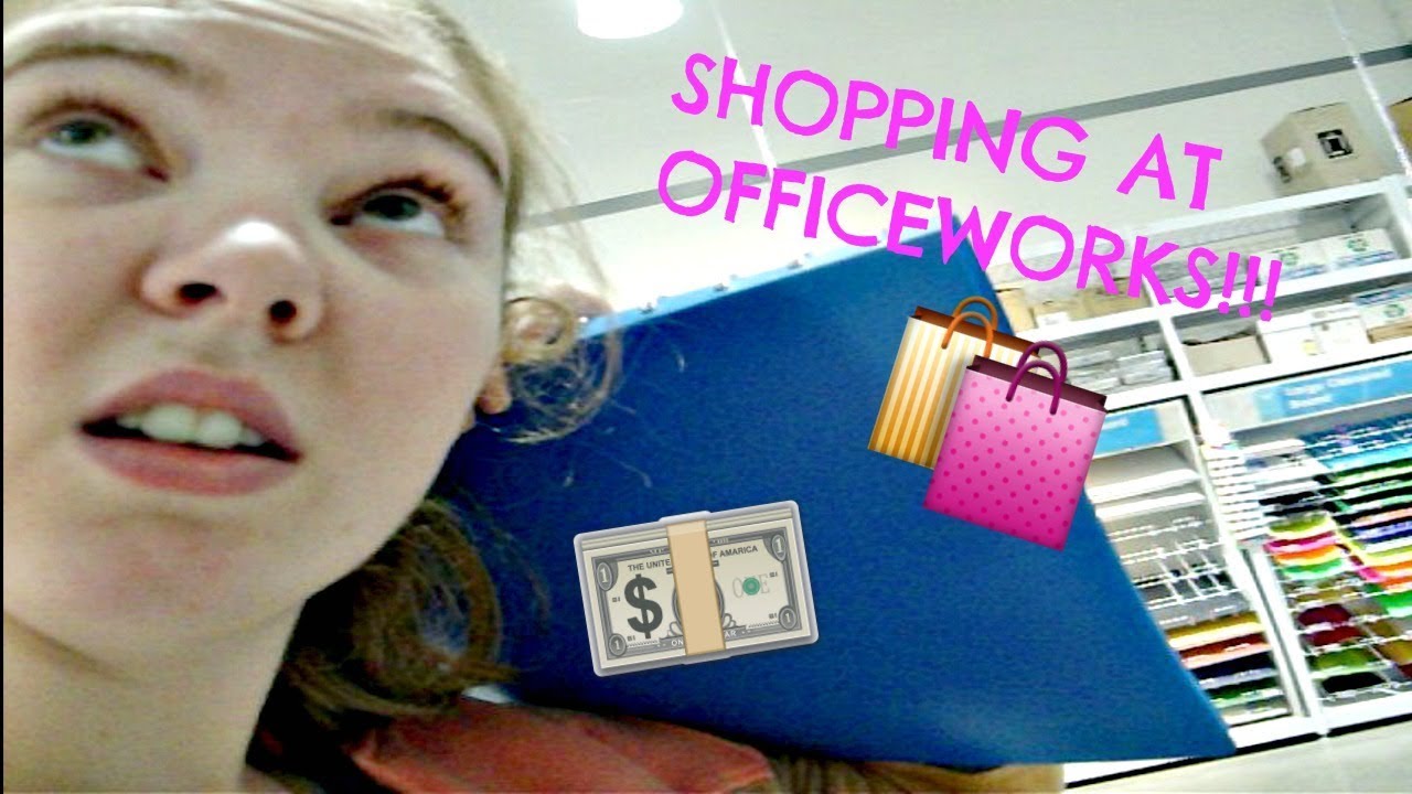 Shopping at Officeworks!! - YouTube