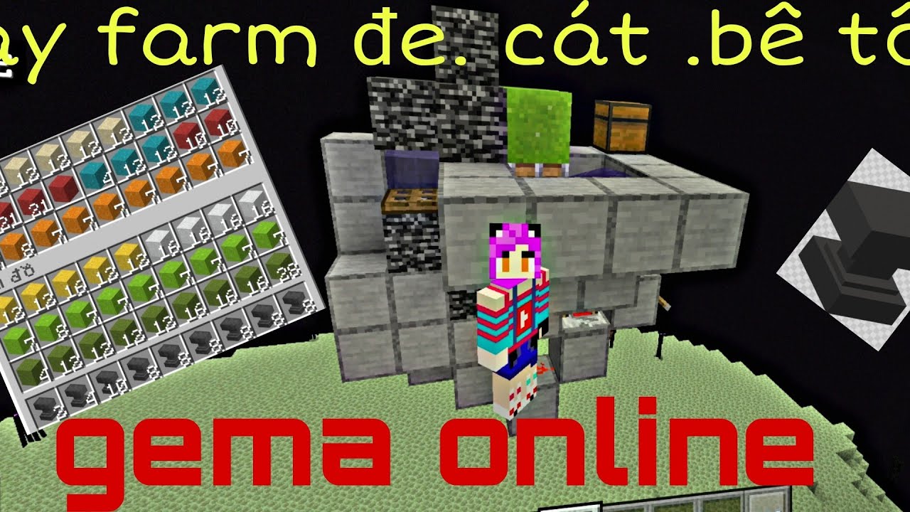 máy farm đe SV farm cát Minecraft 1.17.30 (mcpe) - YouTube