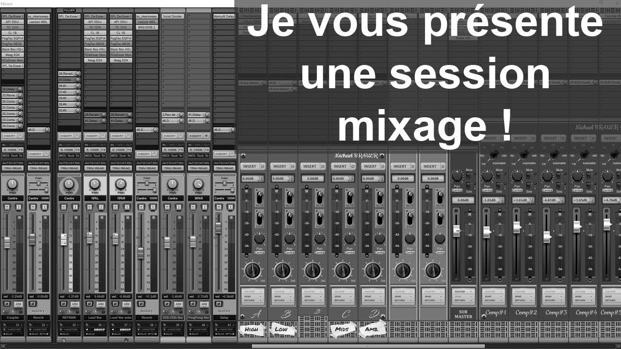 Je vous présente un session de mixage ! - YouTube