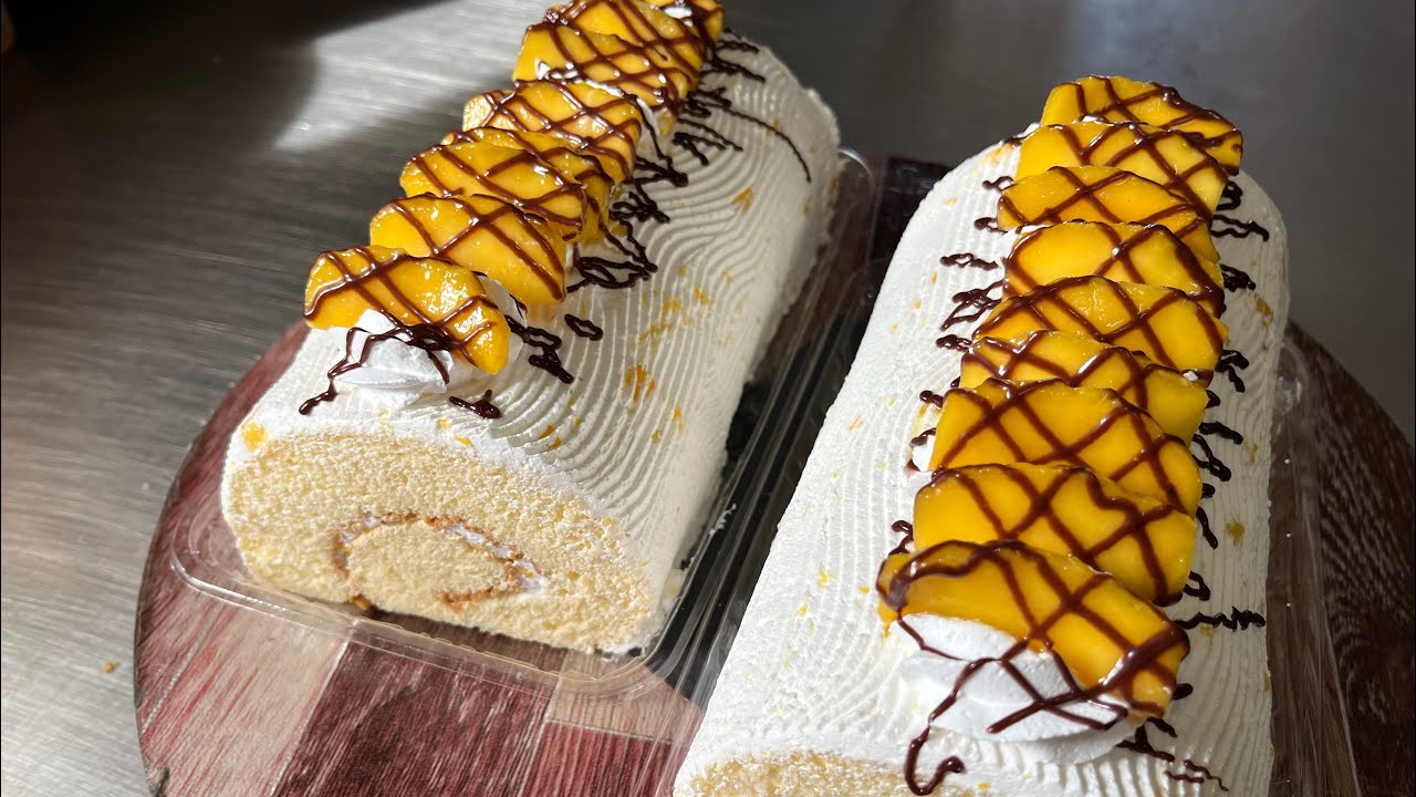THE BEST MANGO CREAM ROLL CAKE!| SIMPLE AT PERFECT! - YouTube
