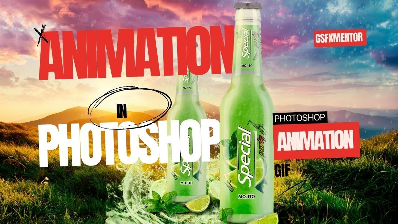 Animation In Photoshop Cc Tutorial How To Rotate And Transform An Object In Photoshop Animation