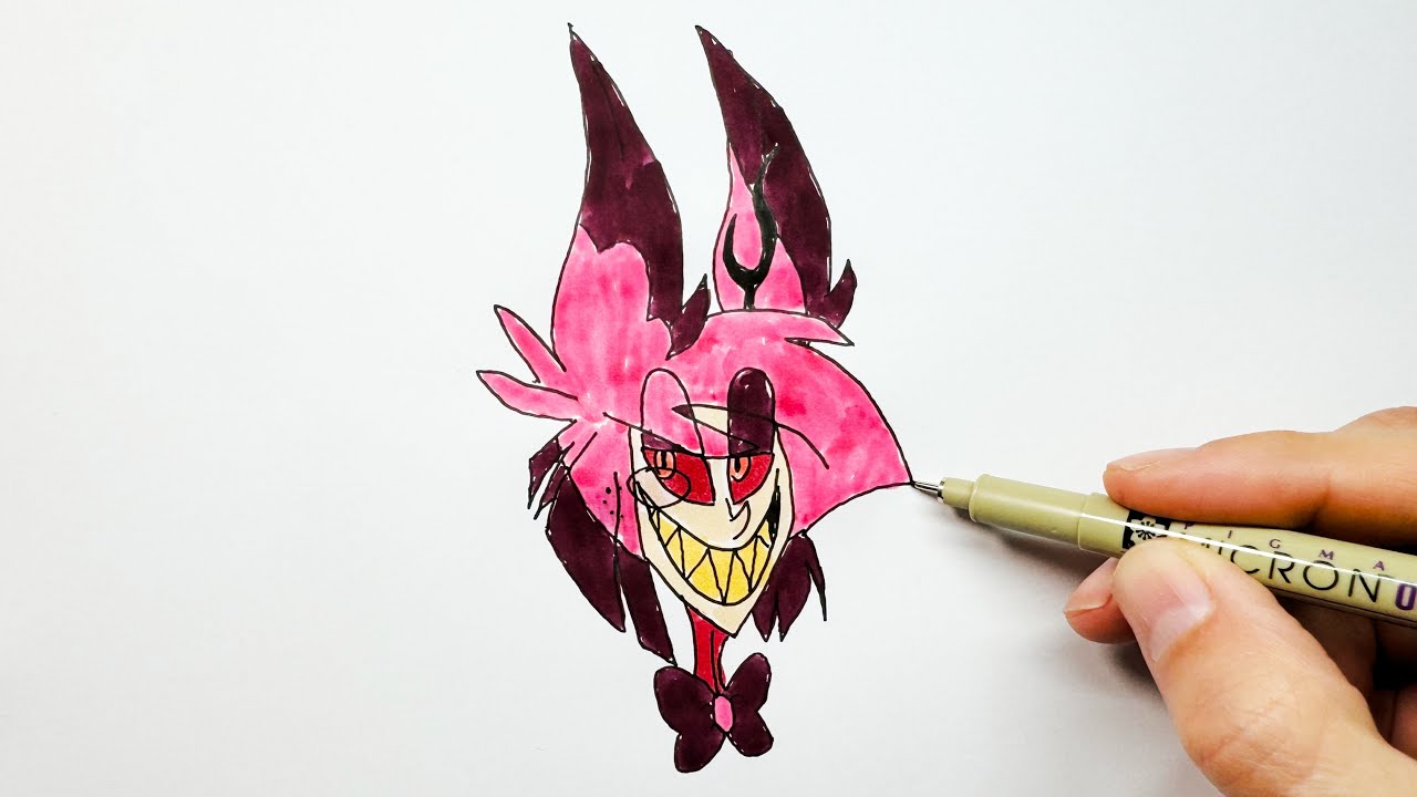 How to Draw Alastor From Hazbin Hotel - YouTube