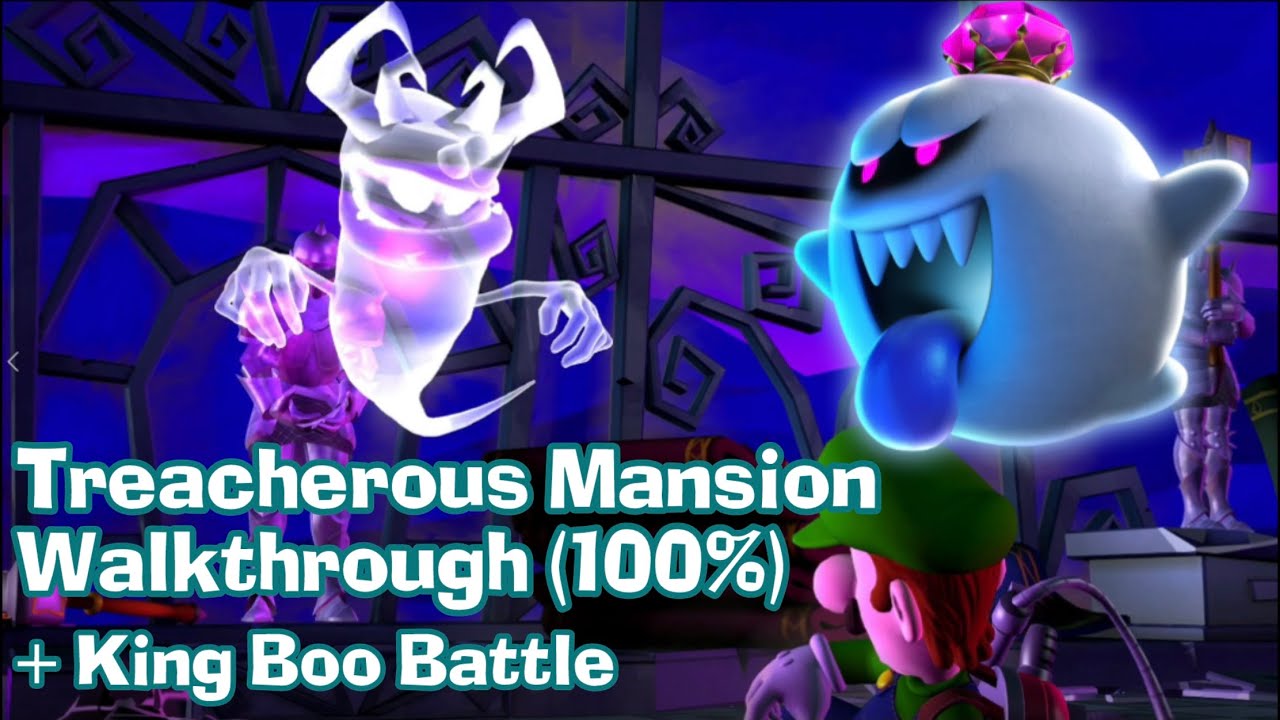 Luigi's Mansion 2 HD: Treacherous Mansion 100% Walkthrough (Nintendo ...