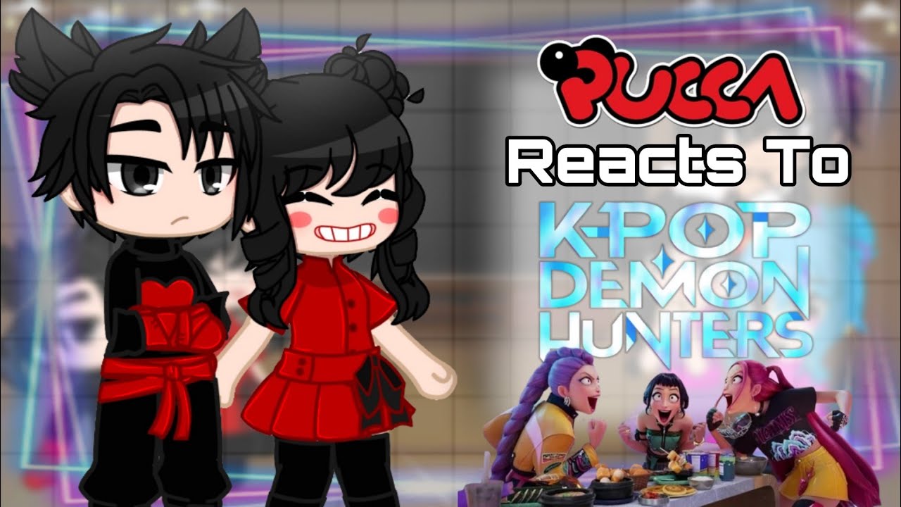 Pucca React To Kpop Demon Hunters || Gacha Club || Gacha Reacts ️🖤💜 ...