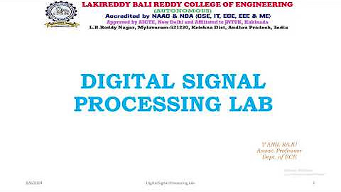 Digital Signal Processing Lab Experiments - YouTube