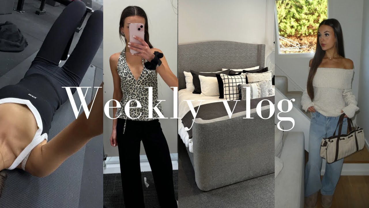 WEEKLY VLOG | Night-time routine, Clothing try-on haul, Events ...