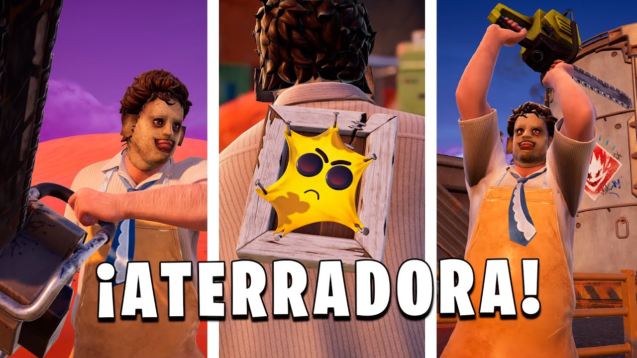 ¿VALE LA PENA LA SKIN DE LEATHERFACE en FORTNITE? MOCHILA REACTIVA ...