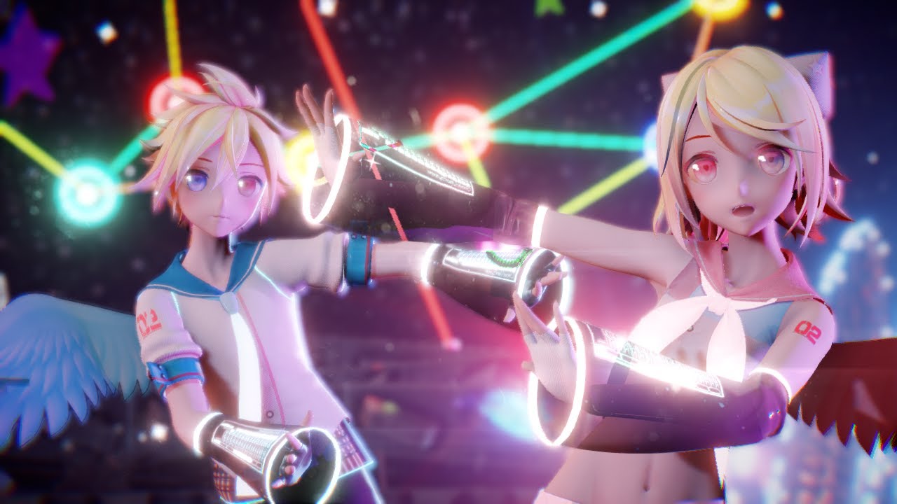 {MMD} Electric Angel (Gigap Remix)【YYB Electric Angel Rin and Len ...