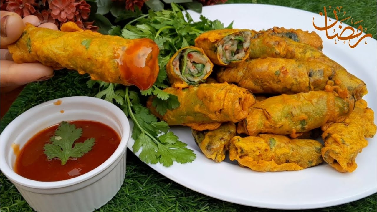 Palak ky Pakoda Recipe 🔥|Stuffed Palak Pakoda Recipe |Palak ky Roll ...