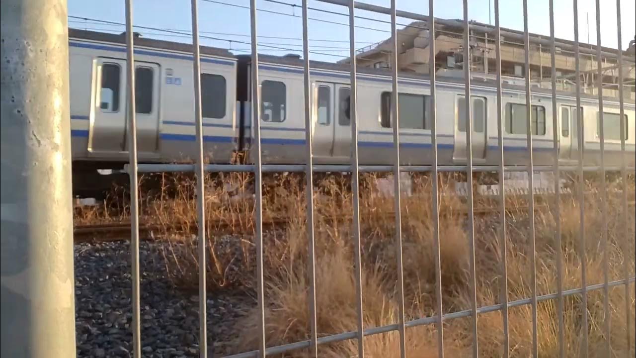 JR東日本E217系横クラY-41編成+横クラY-113編成総武快速線快速千葉行き鉄橋通過 - YouTube