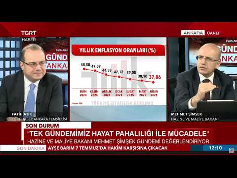 Bakanımız Sayın Mehmet Şimşek TGRT Haber Canlı Yayınına Konuk Oldu