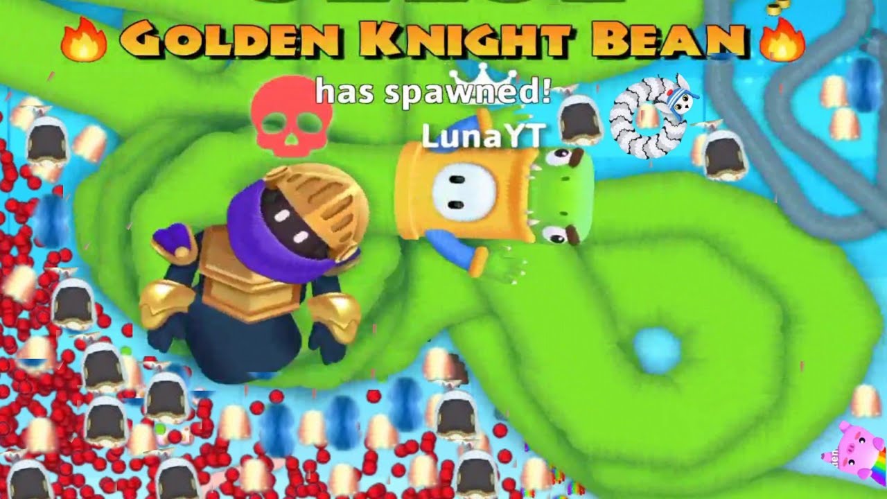 BOOS FIGHT ? GOLDEN KNIGHT BEAN VS RAPTOR BEAN FIGHT IN SNAKE IO LOBBY ...