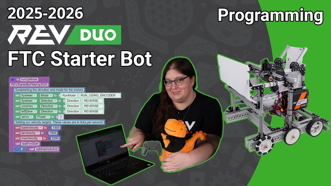 Programming the 2025-2026 REV DUO FTC Starter Bot - YouTube