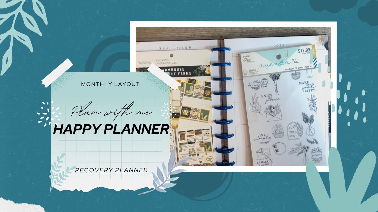 September Monthly- Classic Happy Planner Recovery - YouTube