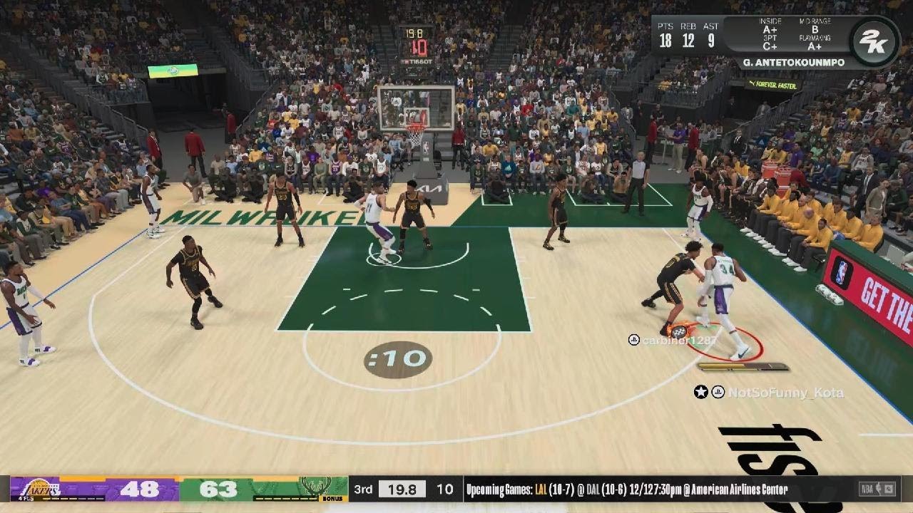 Giannis triple dub online head2head - YouTube