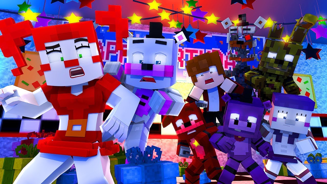 Minecraft FNAF 6 Pizzeria Simulator - FNAF PIZZERIA BABIES! (Minecraft ...