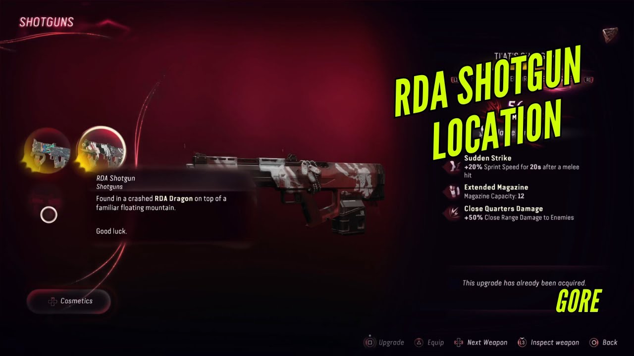 RDA Shotgun Location | Avatar Frontiers of Pandora - YouTube