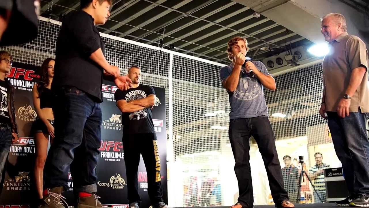 UFC Macau - Demonstration - Urijah Faber, Chuck Liddell, Vuyisile ...