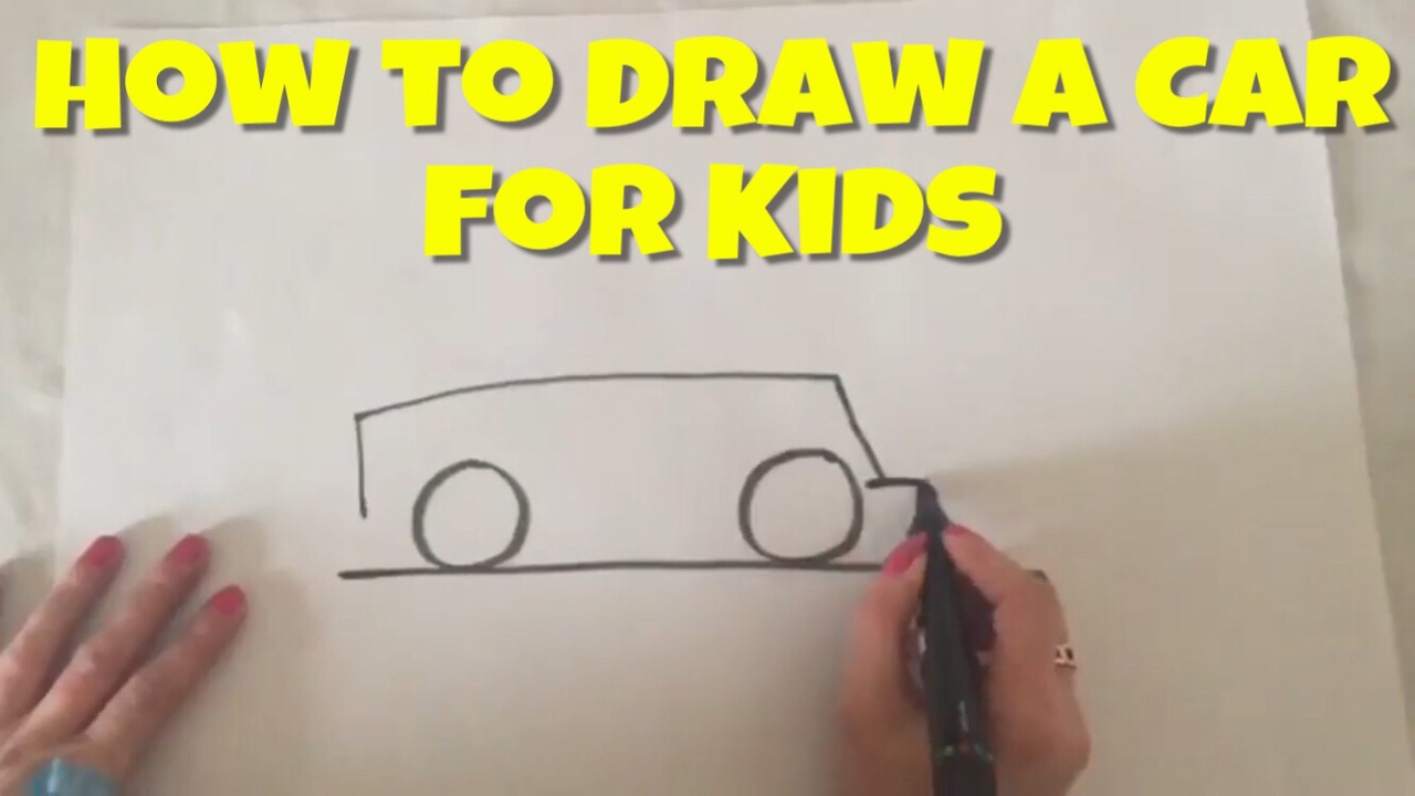 How to Draw a Car for Kids | Painting | Learning colours - YouTube