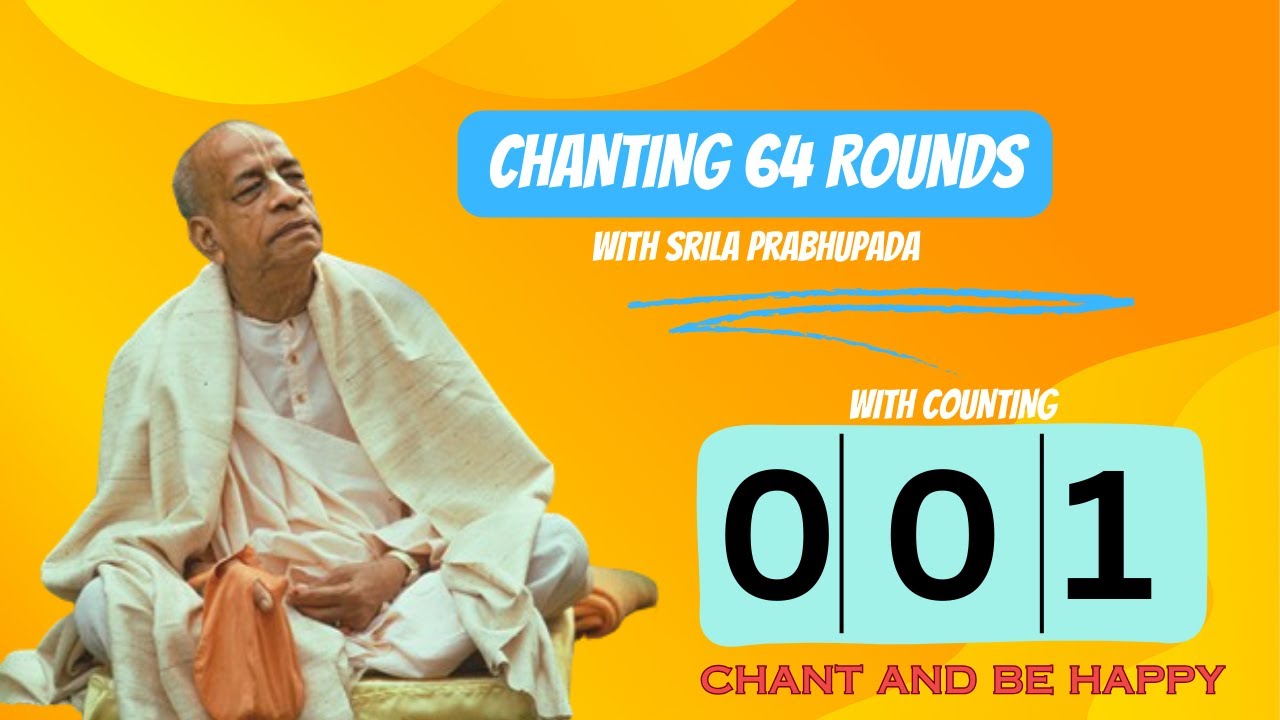 Srila Prabhupada Chanting Japa 64 rounds | Prabhupada Japa video with ...
