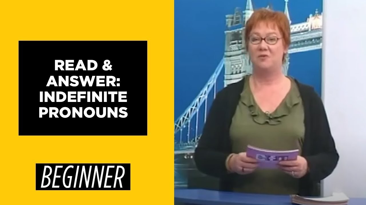 Indefinite Pronouns Exercises Easy English Lesson Youtube A