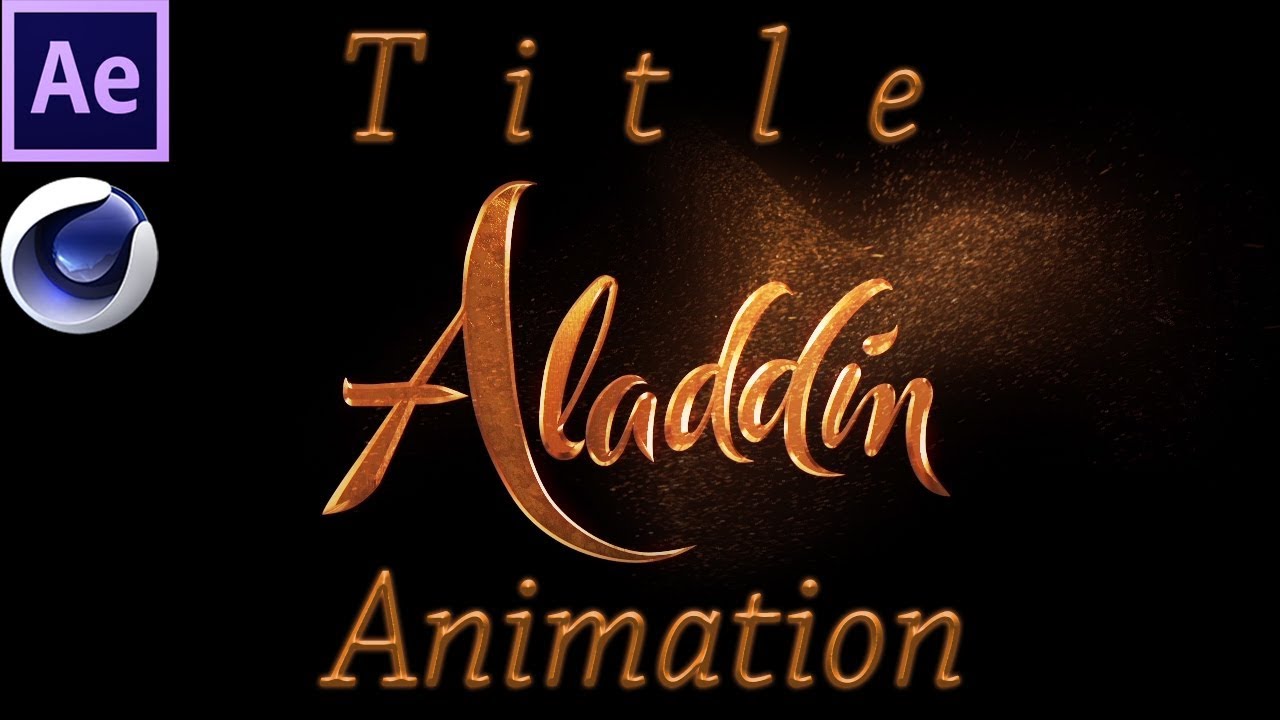Disney Aladdin 2019 Title Animation Tutorial/Breakdown - YouTube