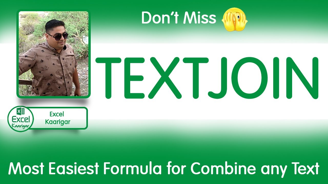 HOW TO COMBINE TEXT excel textjoin YouTube HOW TO COMBINE TEXT excel textjoin YouTube