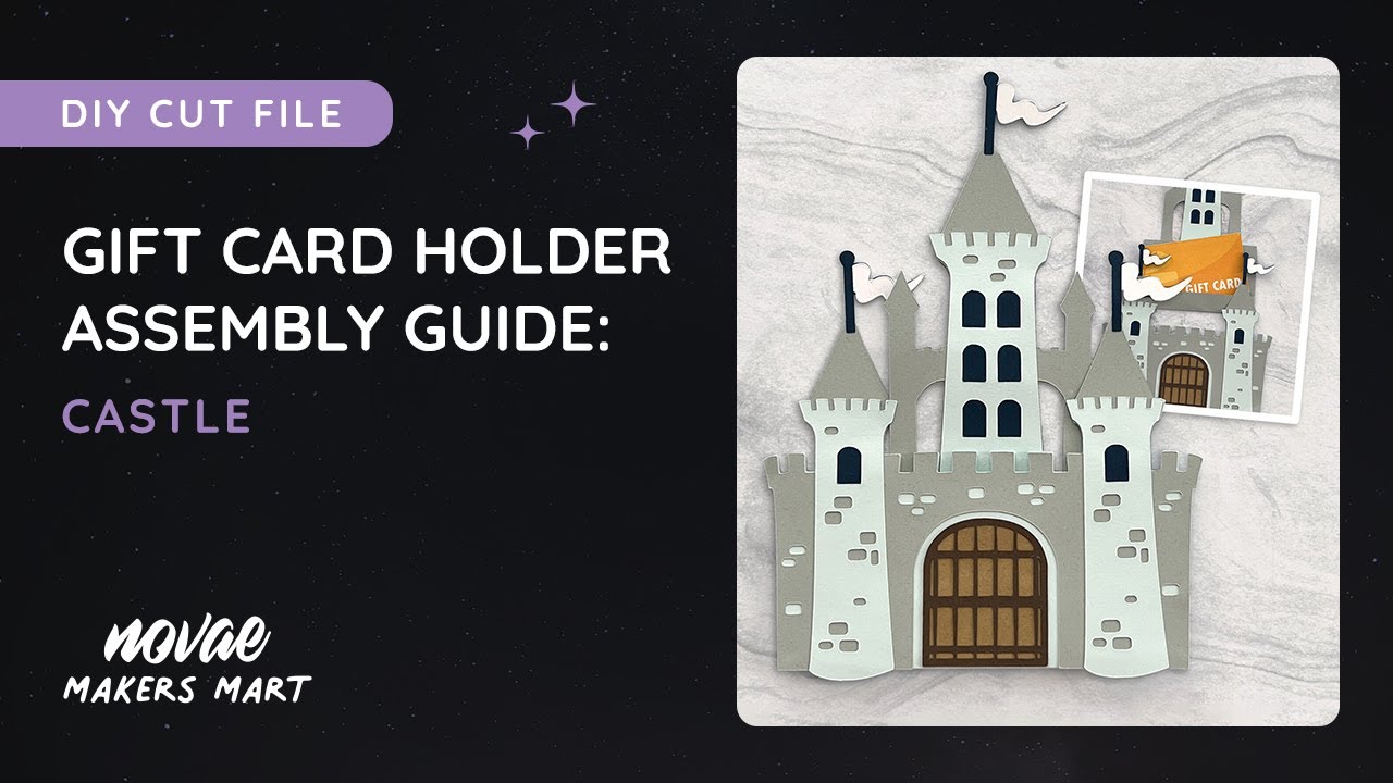 Castle Gift Card Holder Template | Medieval Knight Birthday Card - YouTube
