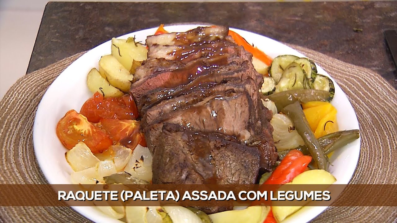 RAQUETE (PALETA) ASSADA COM LEGUMES - YouTube