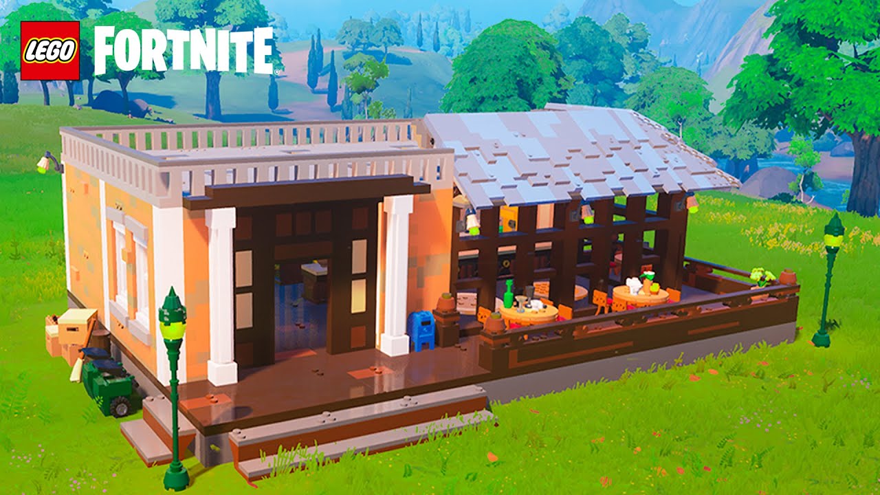 How To Build a Modern Restaurant in Lego Fortnite! - YouTube
