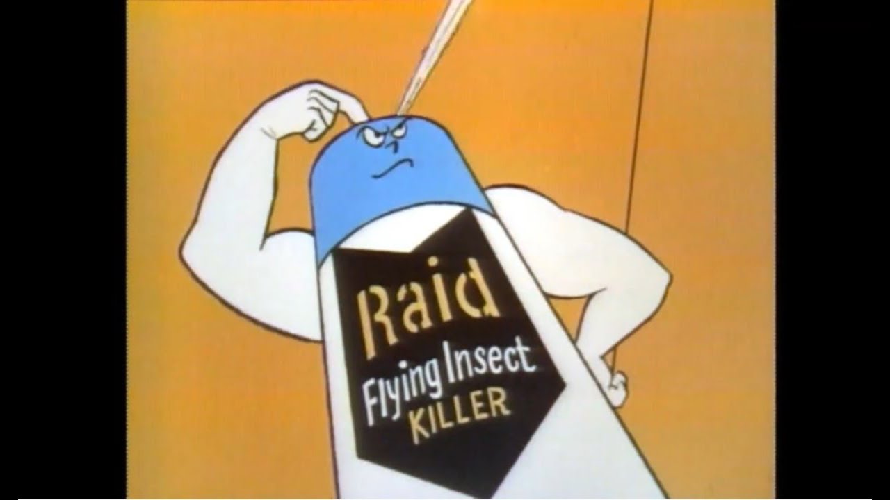 Raid Animated Commercial (1969) - YouTube