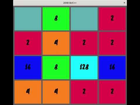 2048 Qt/C++ - YouTube
