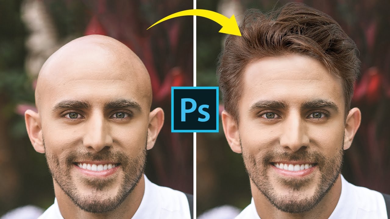 How to change hairstyle in photoshop | Photoshop tutorial - YouTube