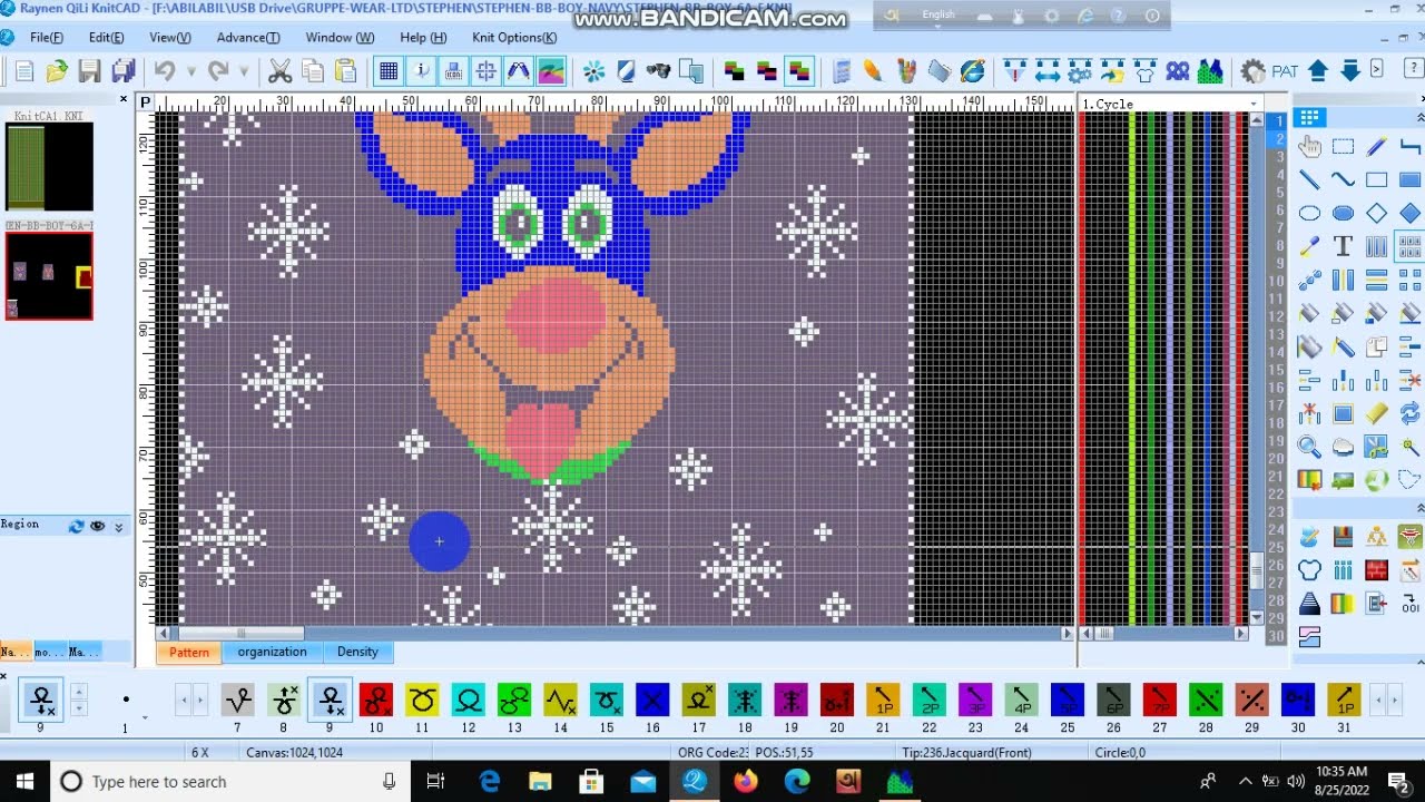 Raynen QiLi Knit CAD short program - YouTube
