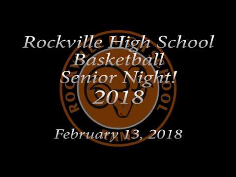 Rockville High School Rams Varsity Basketball Senior Night 2018 ...