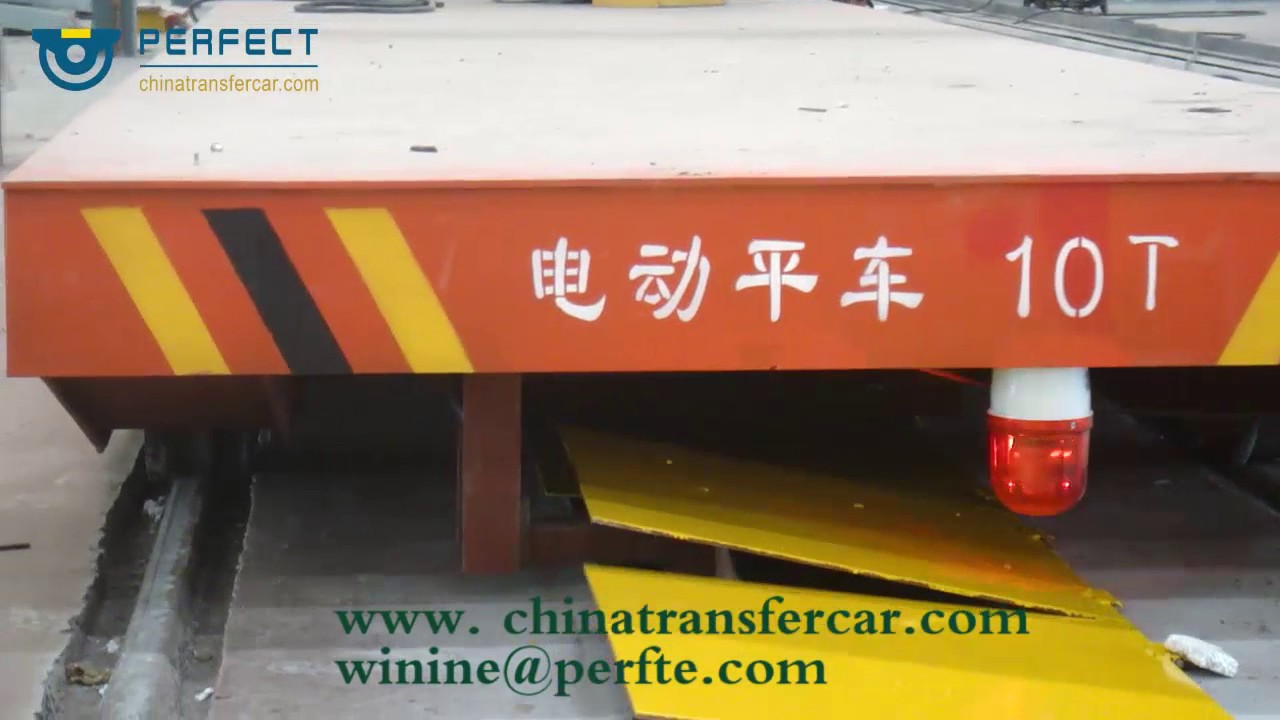 Steel plant bus bar operated rail trolley - YouTube