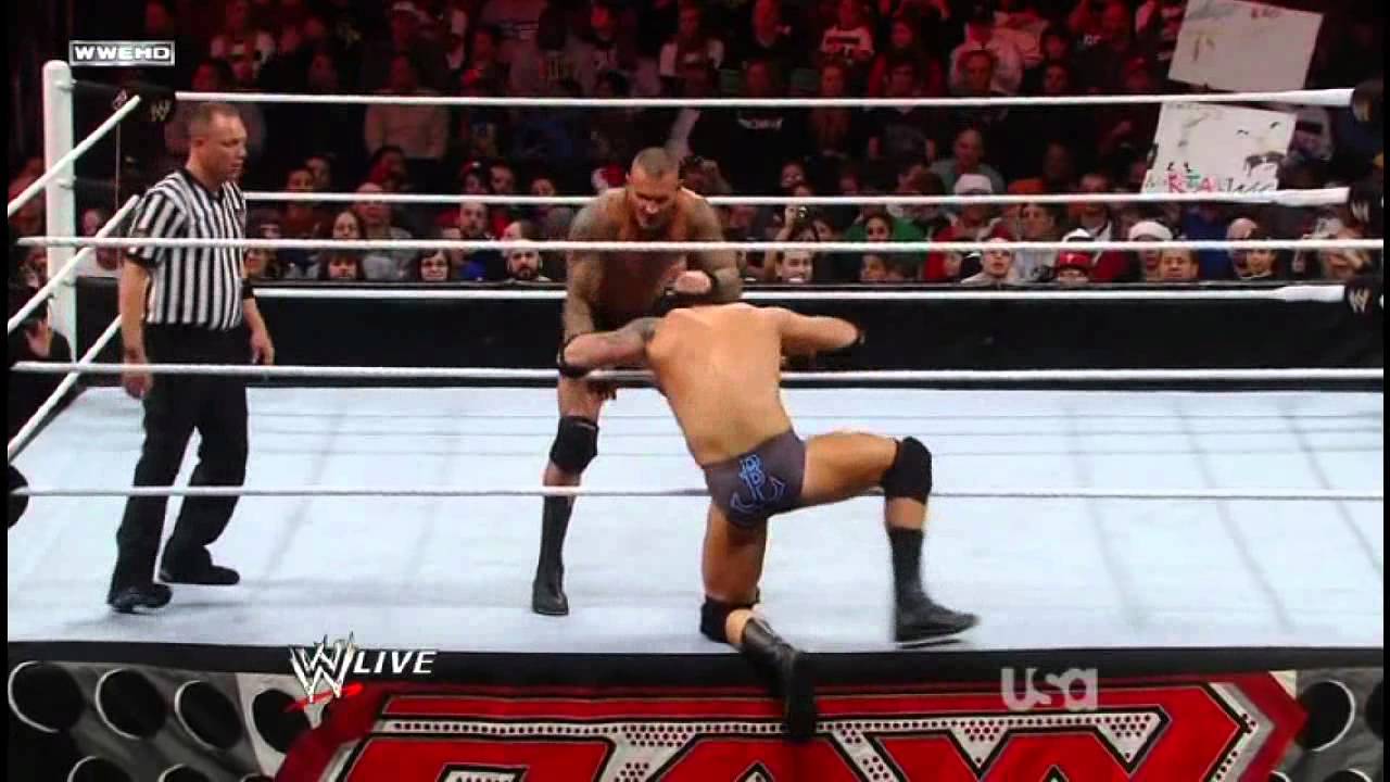 Randy Orton - Backbreaker followed by Rope-hung DDT - YouTube