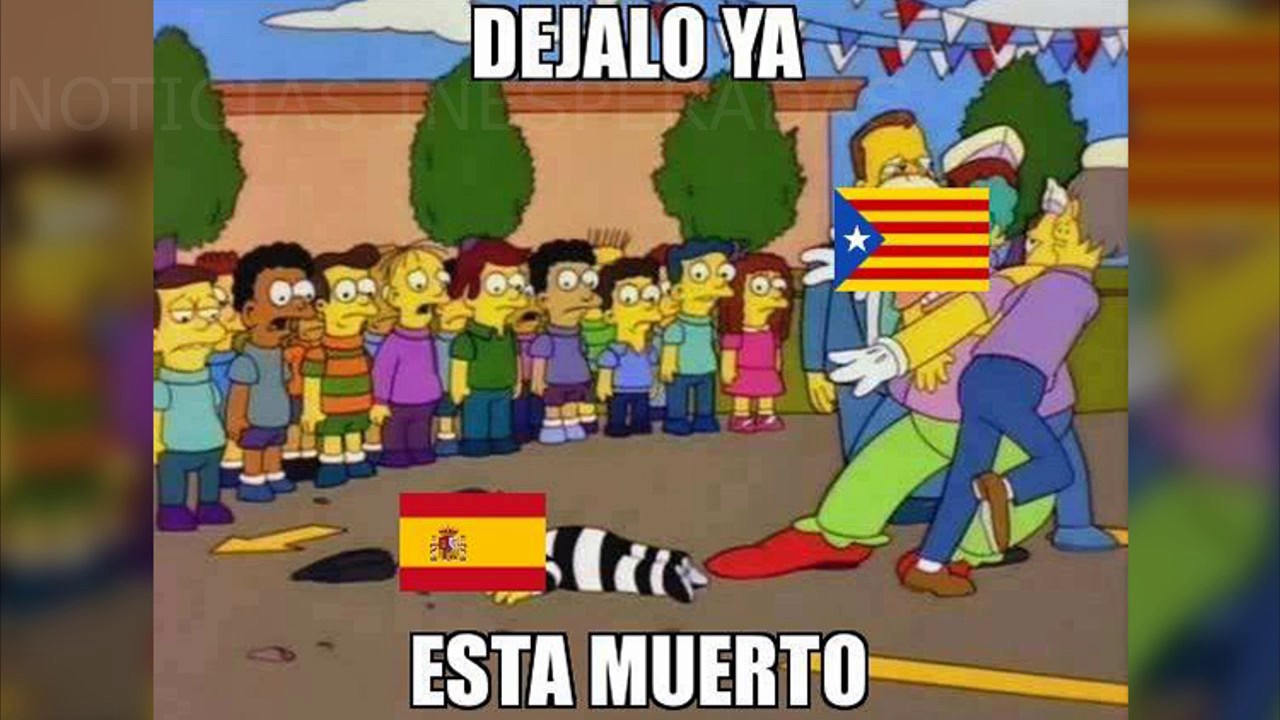 LOS MEJORES MEMES QUE DEJO EL REFERENDUM CATALAN - YouTube