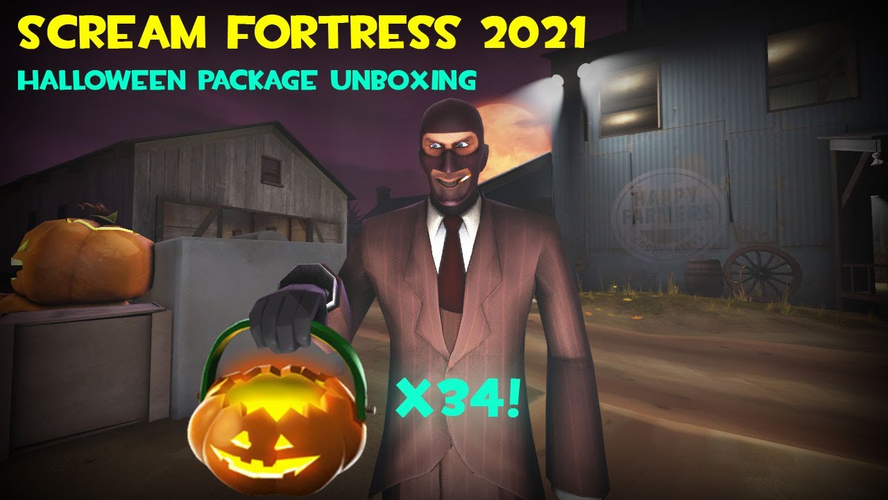 [TF2] Scream Fortress 2021 || Halloween Package Unboxing x34! - YouTube